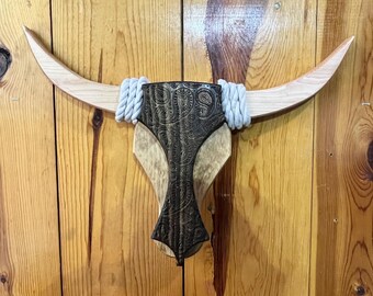 Wood Bull Head - Etsy