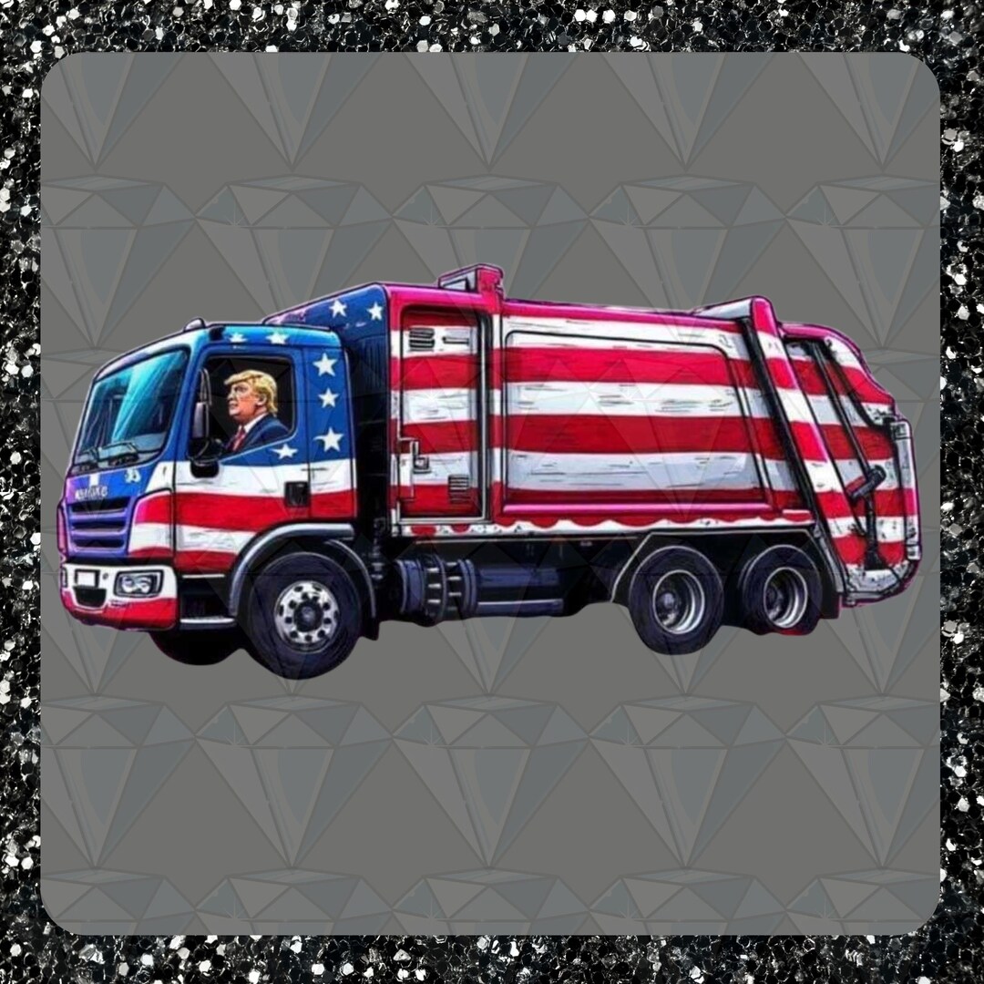 Trump Garbage Truck PNG - Etsy