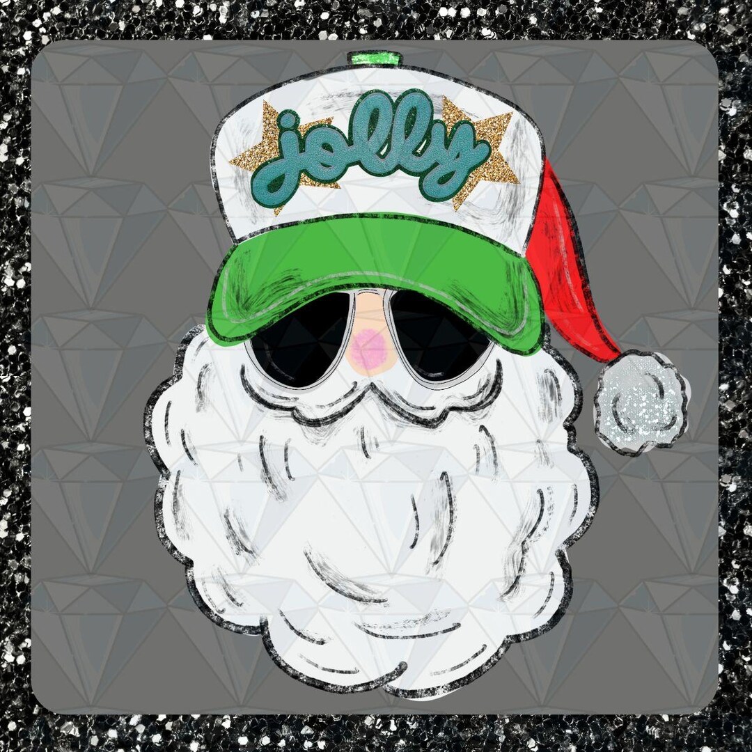 Santa Jolly Hat PNG - Etsy