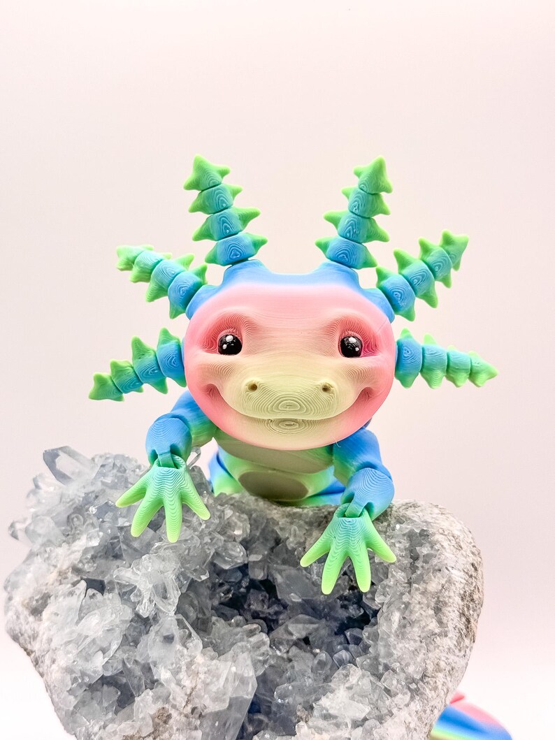 3D Printed Axolotl - Etsy