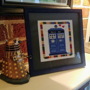 PDF Pattern Tardis With Scarf Border Cross Stitch Pattern - PDF Instant ...