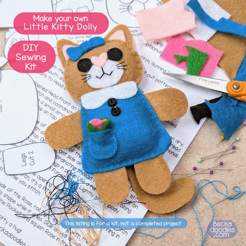 Felt Sewing Kit - Etsy