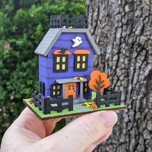 Mini Haunted House Dollhouse Kit Miniature Toy Dollhouse Kit - Etsy