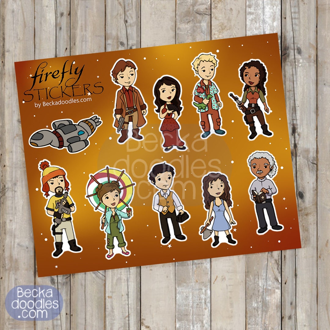 Firefly Main Character Mini Sticker Sheet - Etsy