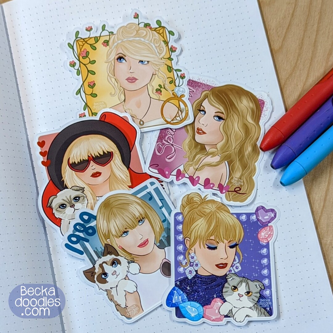 Taylor Swift Eras Vinyl Sticker, Eras Tour Stickers, 1989 Stickers ...