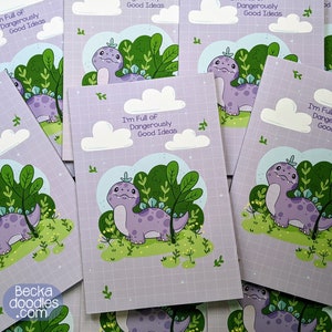 Cute Dino Bullet Journal Sketchbook Notebook Crafting - Etsy