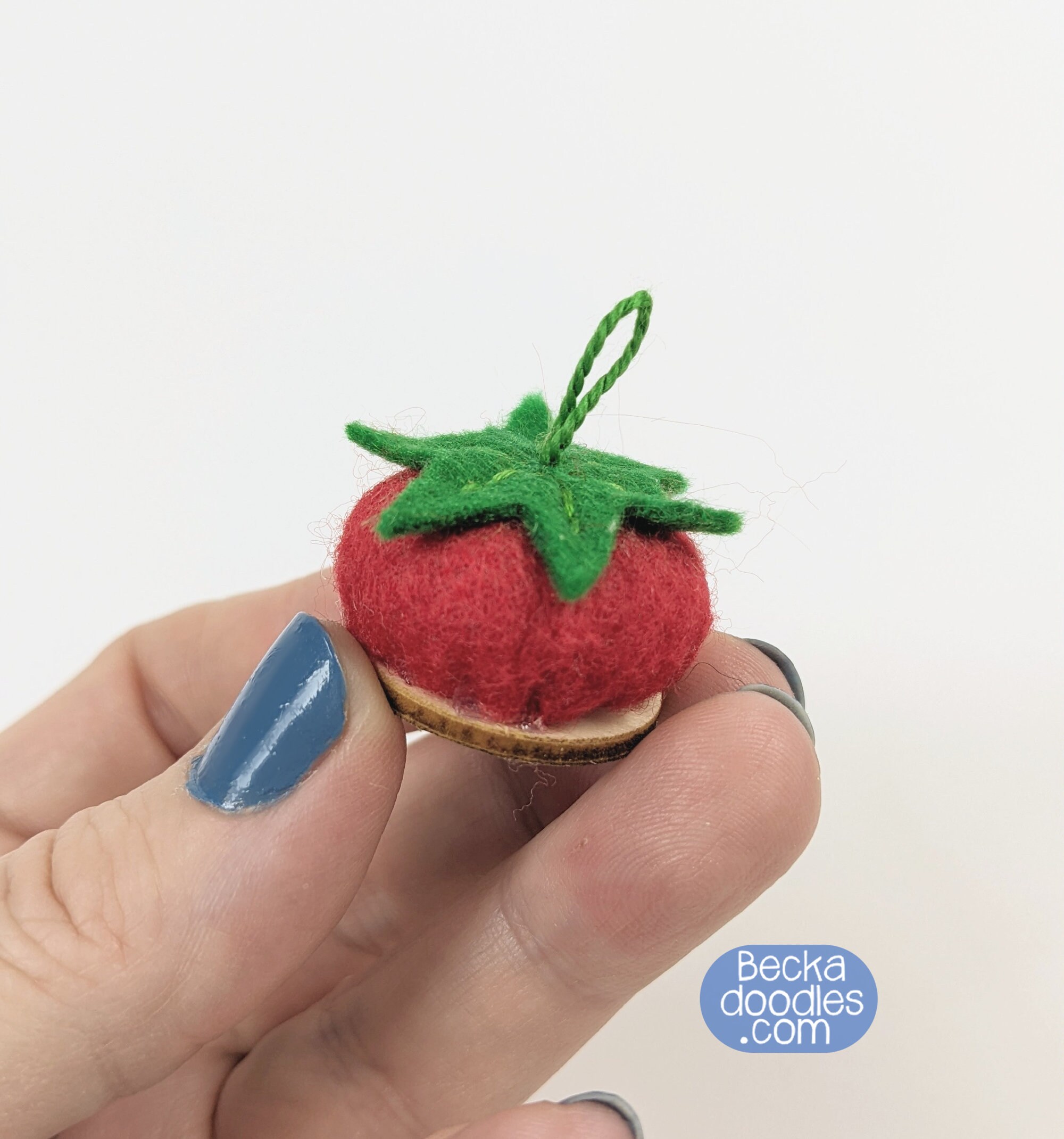 Tiny Tomato Pincushion Magnetic Needle Minders for Cross - Etsy