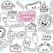 CLIP ART Junk Food Doodles Clip Art Digital Stamps Icons | Etsy
