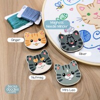 Kitties & Dog Theme Vintage Handmade Magnets-your Choice of 9 Different ...
