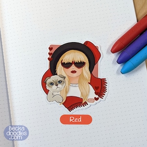 Taylor Swift Eras Vinyl Sticker, Eras Tour Stickers, 1989 Stickers ...