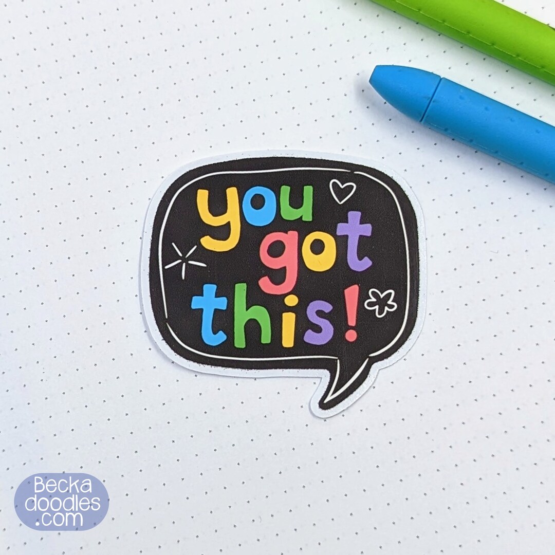 S1094 You Got This Vinyl Sticker, Planner Sticker, Sticker Lovers ...