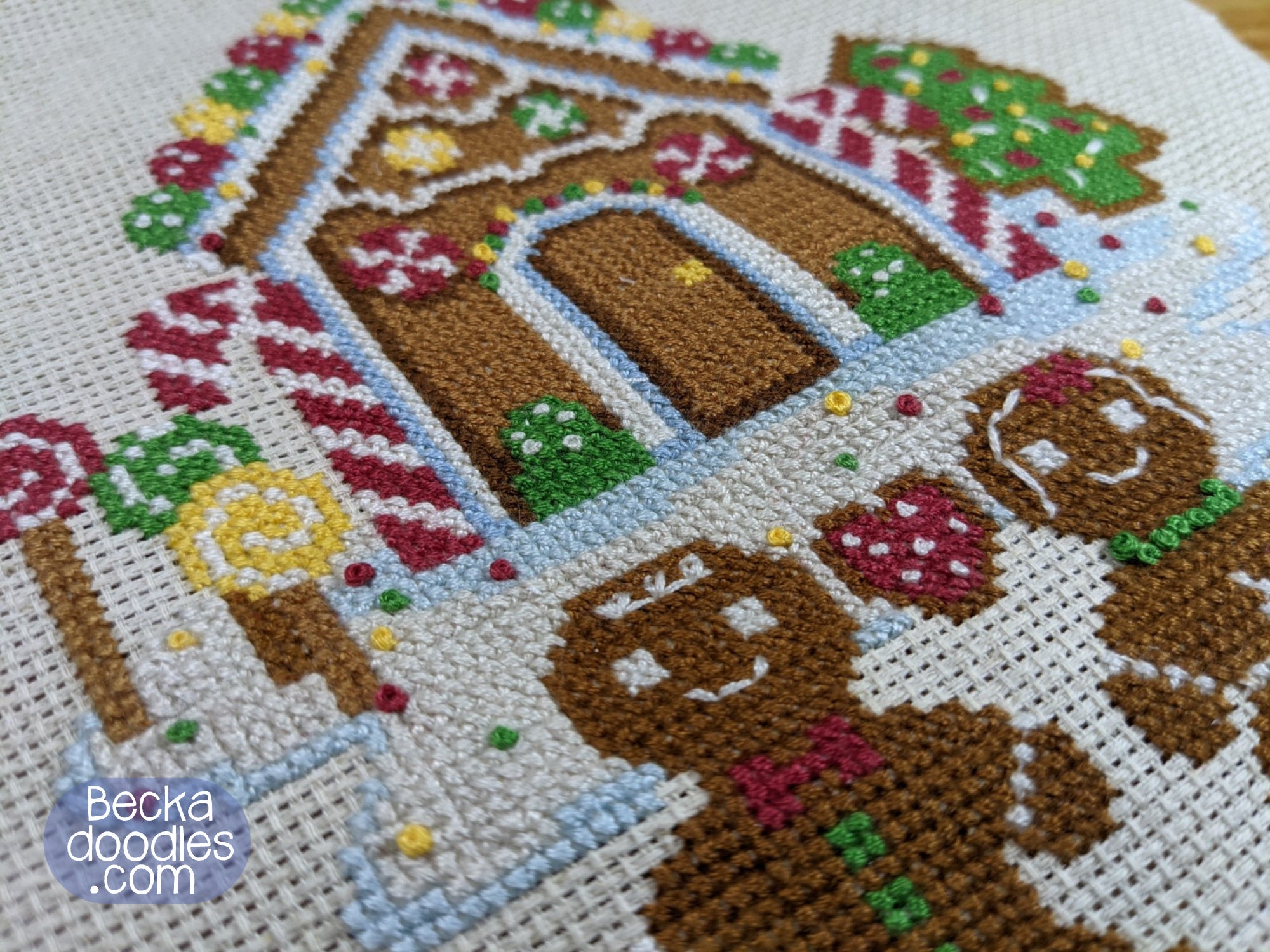 PDF Pattern Gingerbread House Cross Stitch Pattern PDF | Etsy