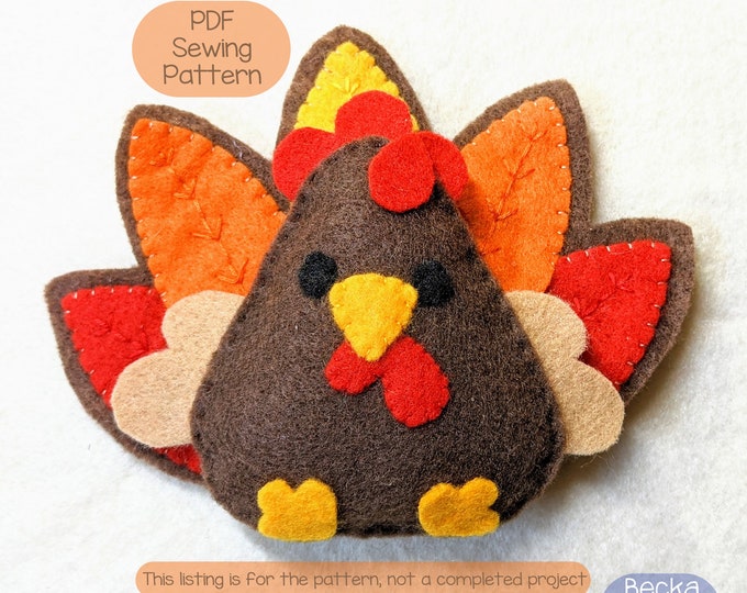 Turkey Wore His Rainbow Feathers Felt Board Story Felt Turkey ...