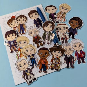 Doctor Who Vinyl Sticker Decals: All Doctors, Laptop, Water Bottle - Etsy