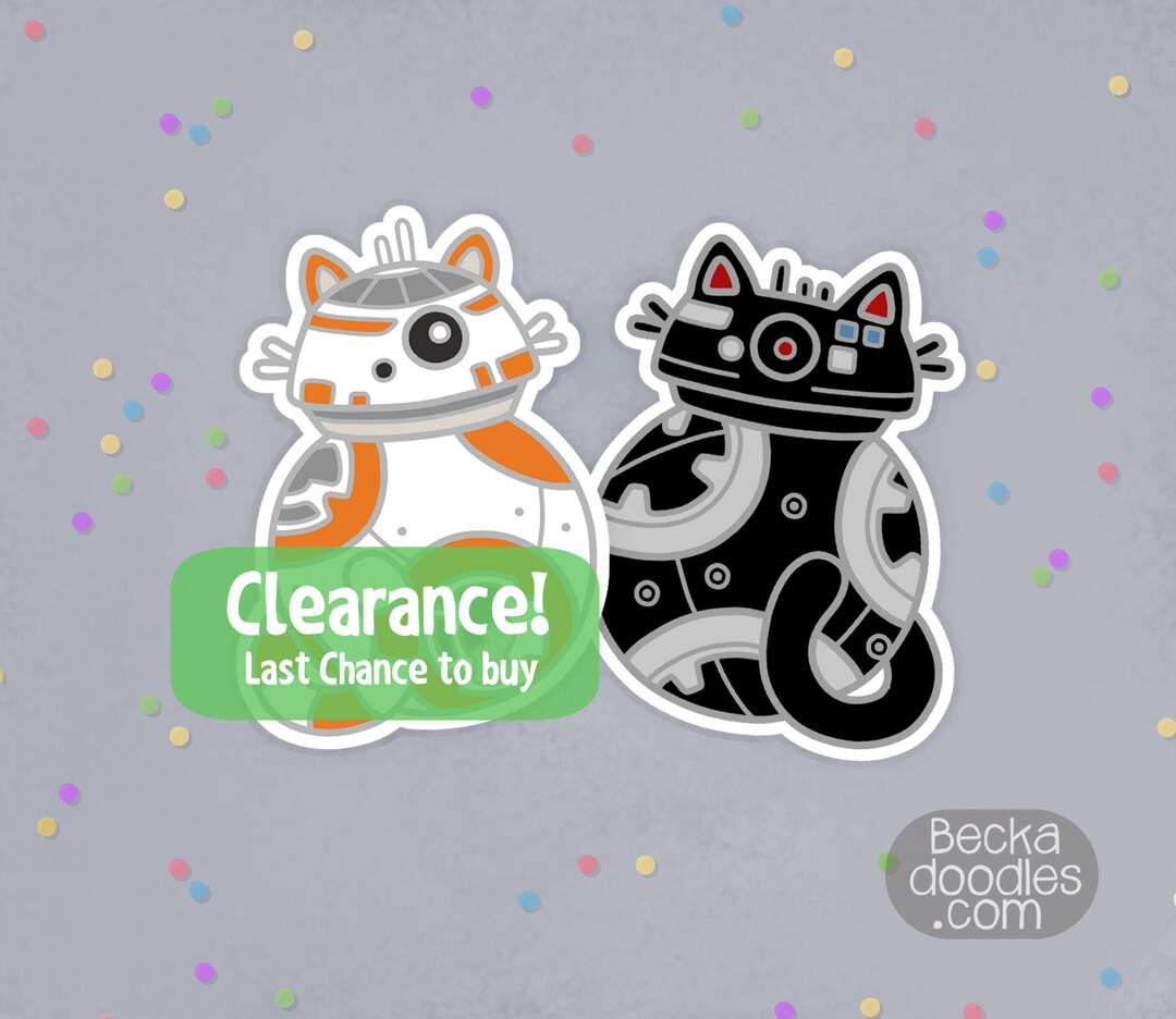 Cat Droids Stickers - Etsy
