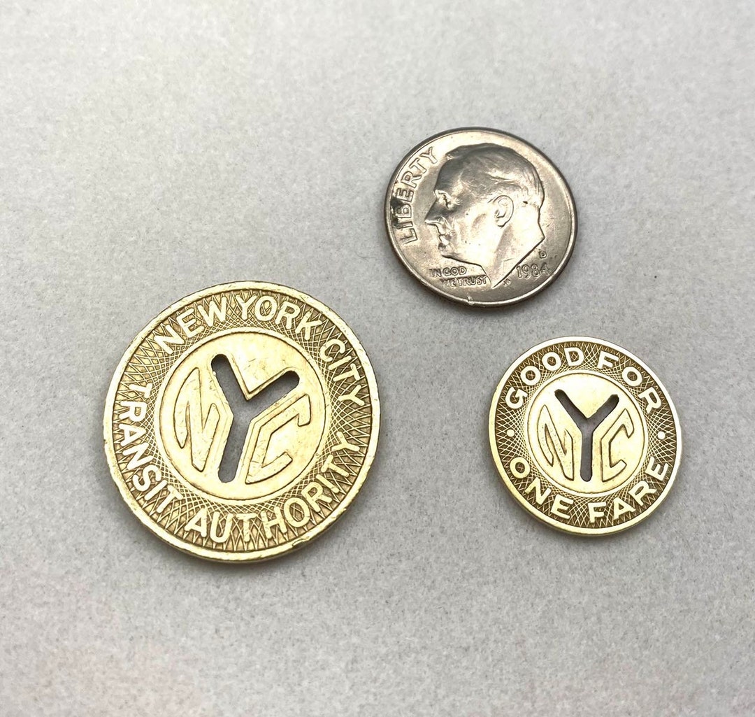 New York City Subway Token Polished and Cleaned Choose Small or Large ...
