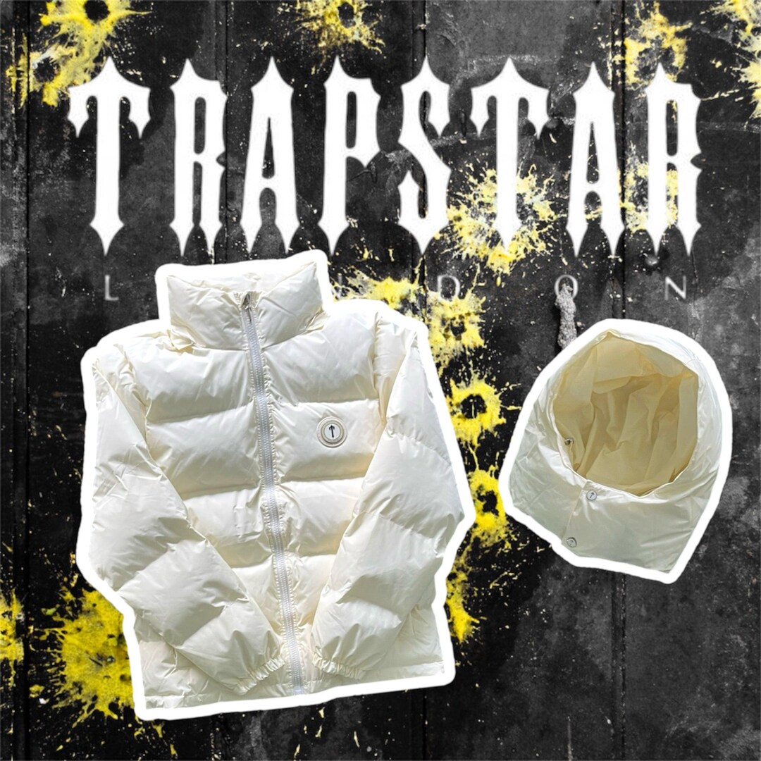 Men's Trapstar Removable Hood Beige - Etsy