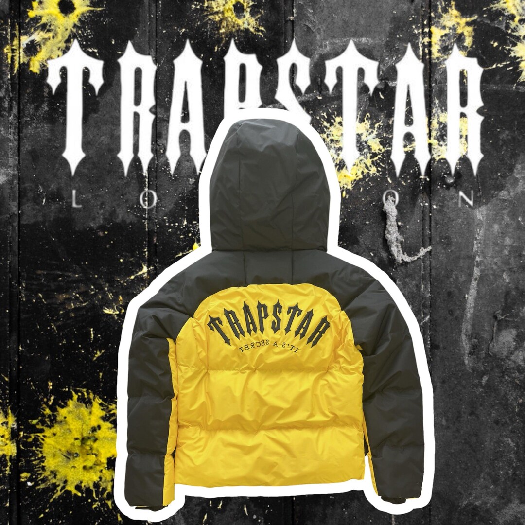 Mens Yellow Trapstar Puffer Jacket - Etsy