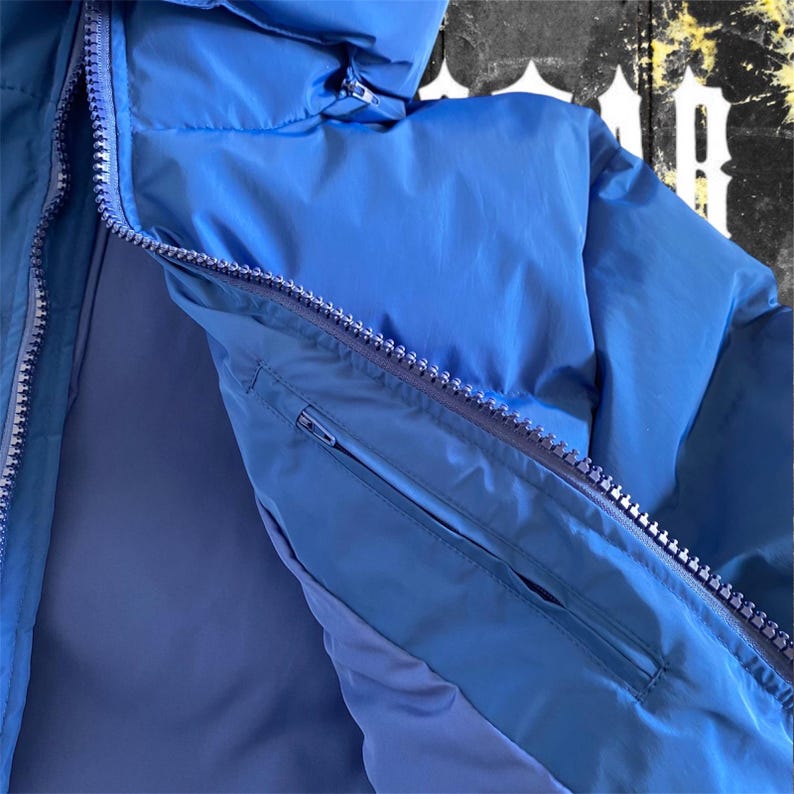 Mens Trapstar Blue Puffer Jacket - Etsy