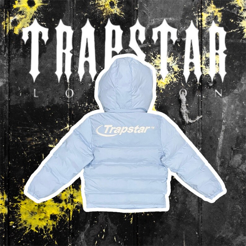Mens Trapstar Detachable Hood Puffer Baby Blue - Etsy