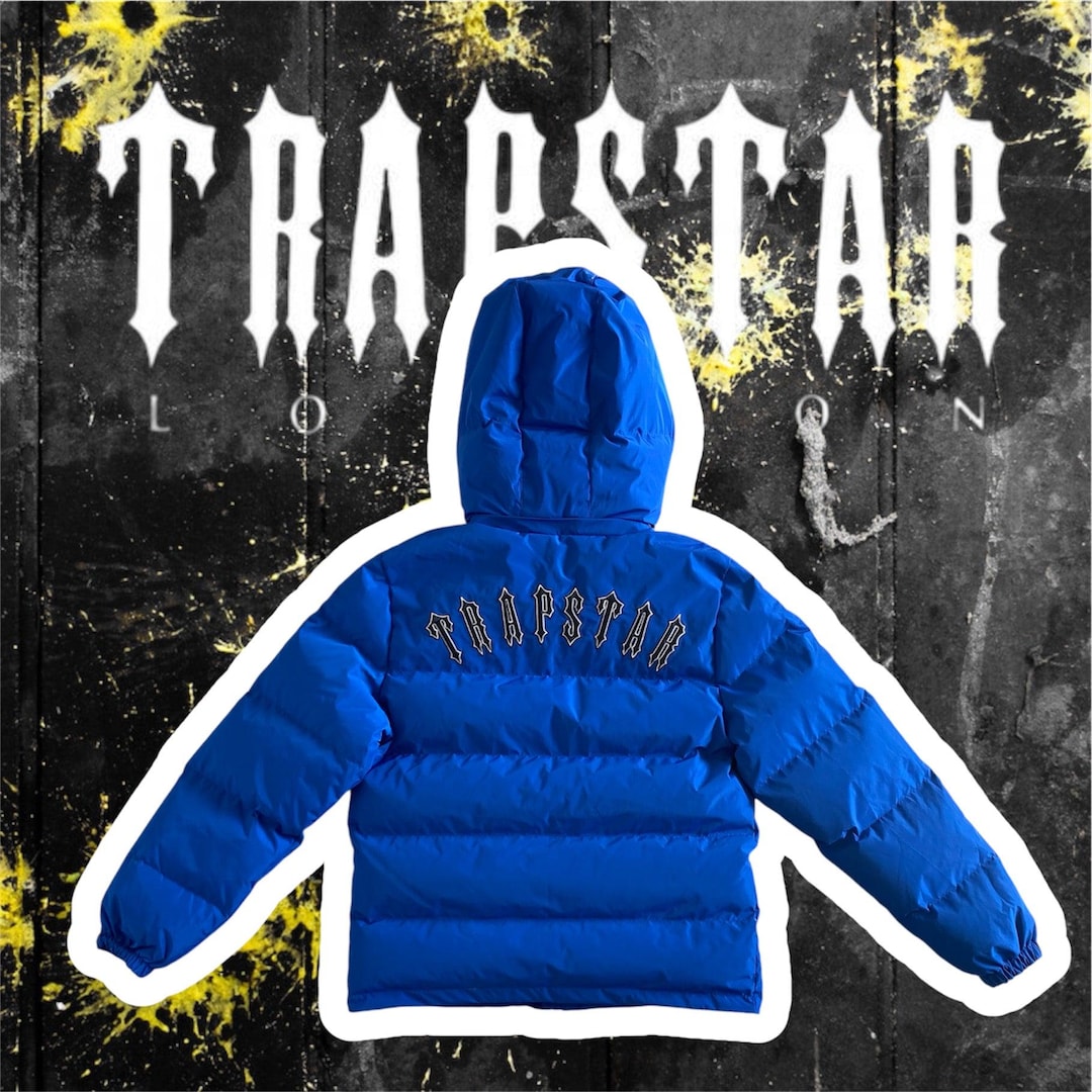 Mens Trapstar Blue Puffer Jacket - Etsy