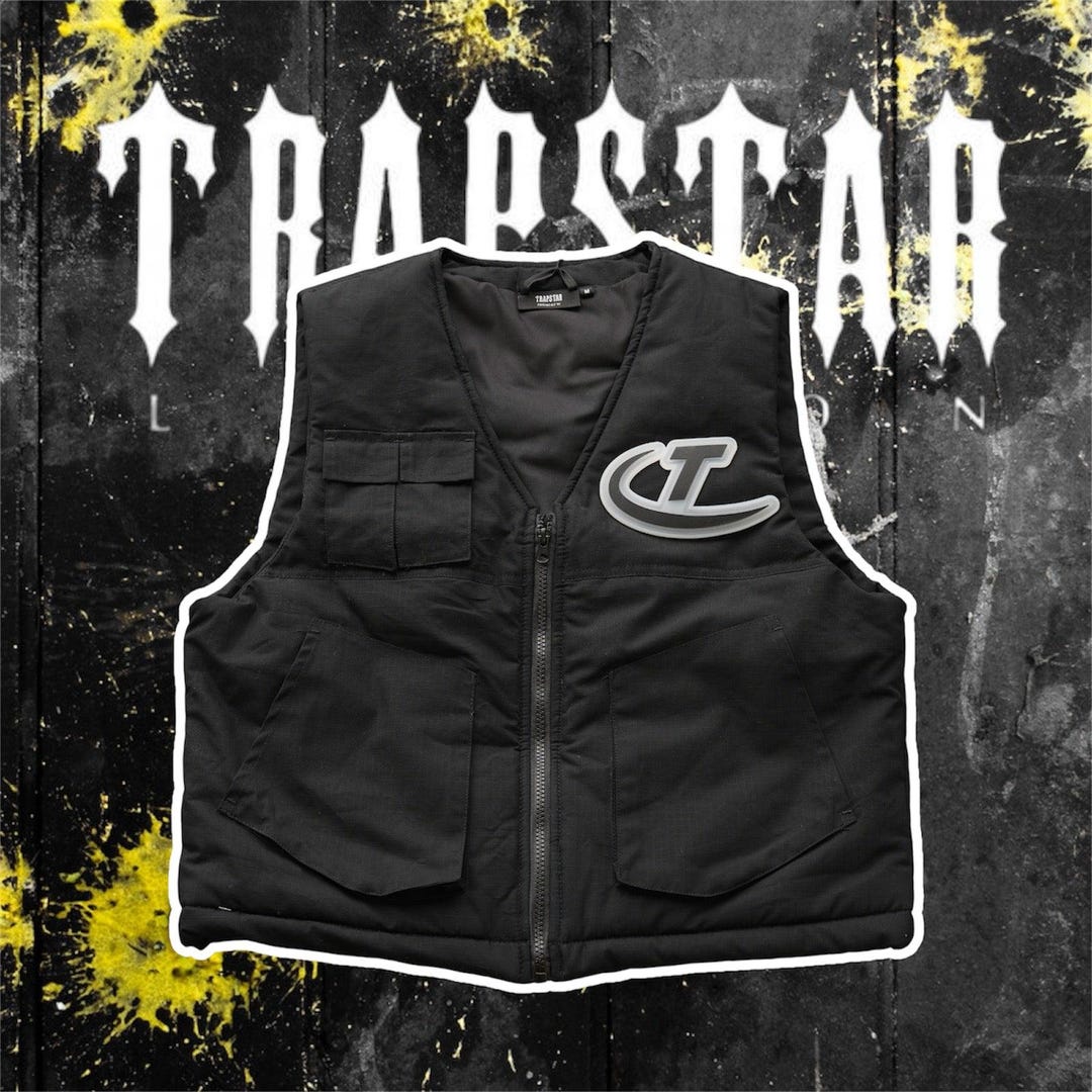 Mens Black Trapstar Vest - Etsy