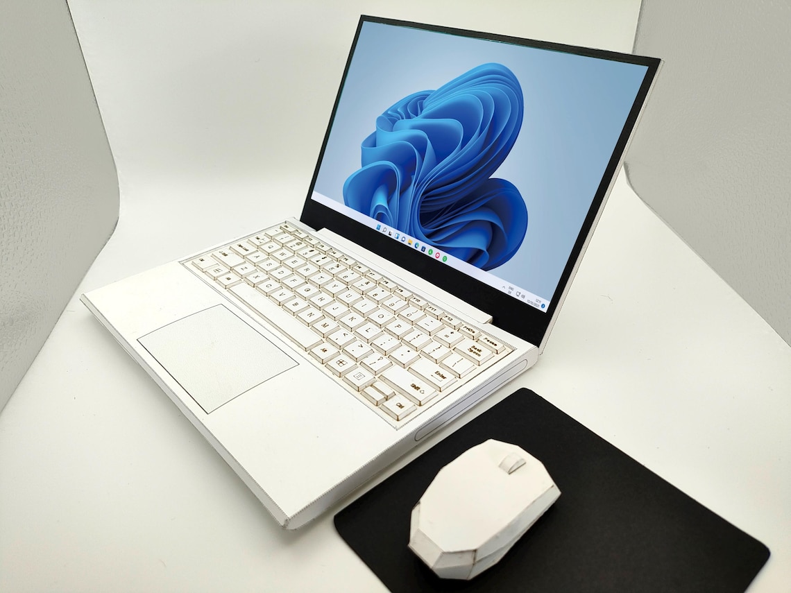 Papercraft Laptop, Computer, Papercraft Pc, PDF, SVG, File for Print ...