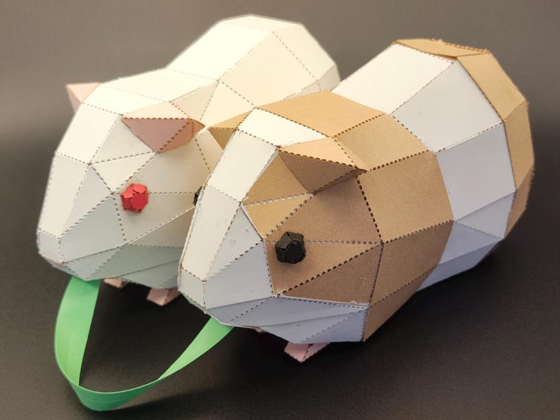 Guinea Pig, Paper Craft, Cuy, Peru, Latin, Andes, PDF, SVG, File for ...