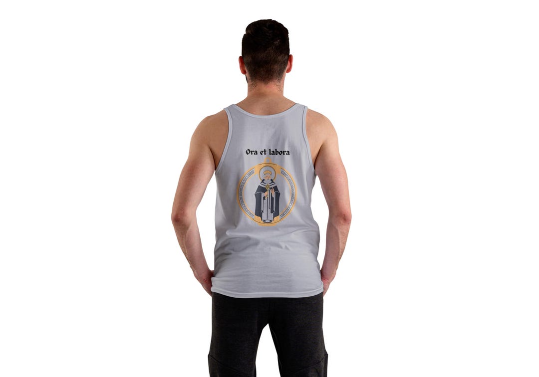 Ora Et Labora Catholic Men's Workout Tank - Etsy