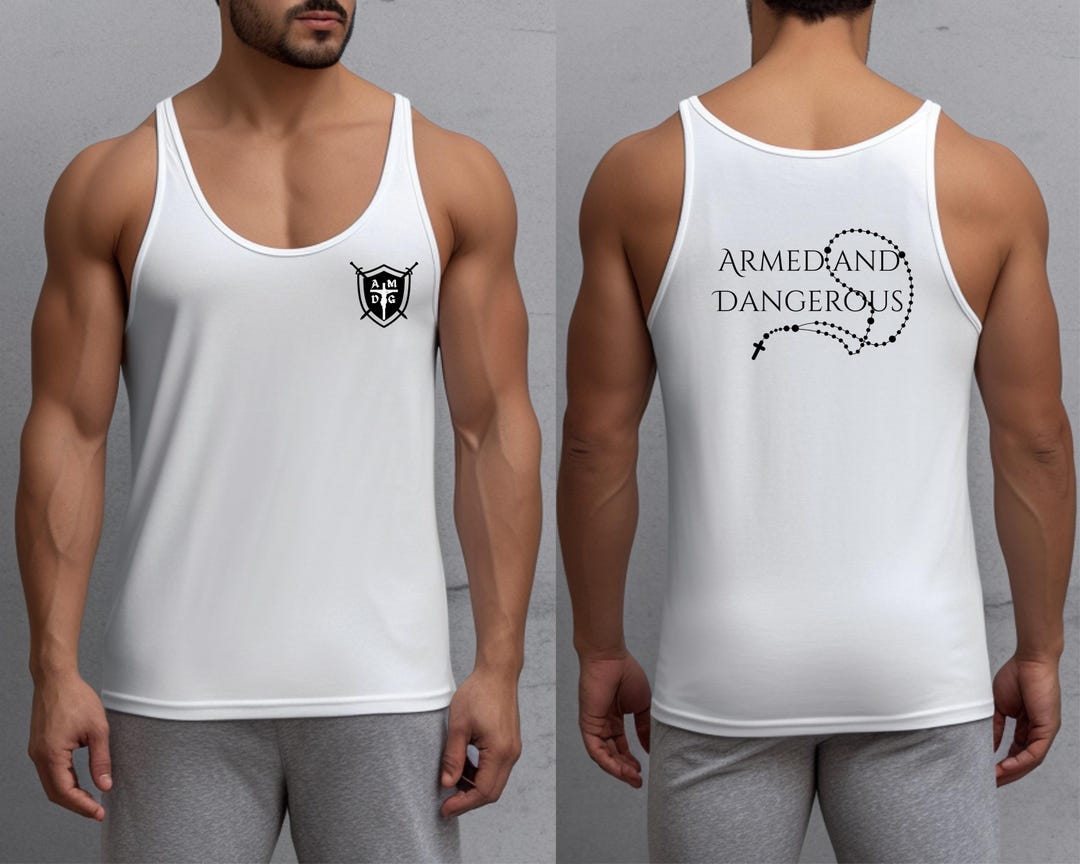 Rosary Catholic Workout Tank, Religious Workout Tank, Catholic Fitness ...