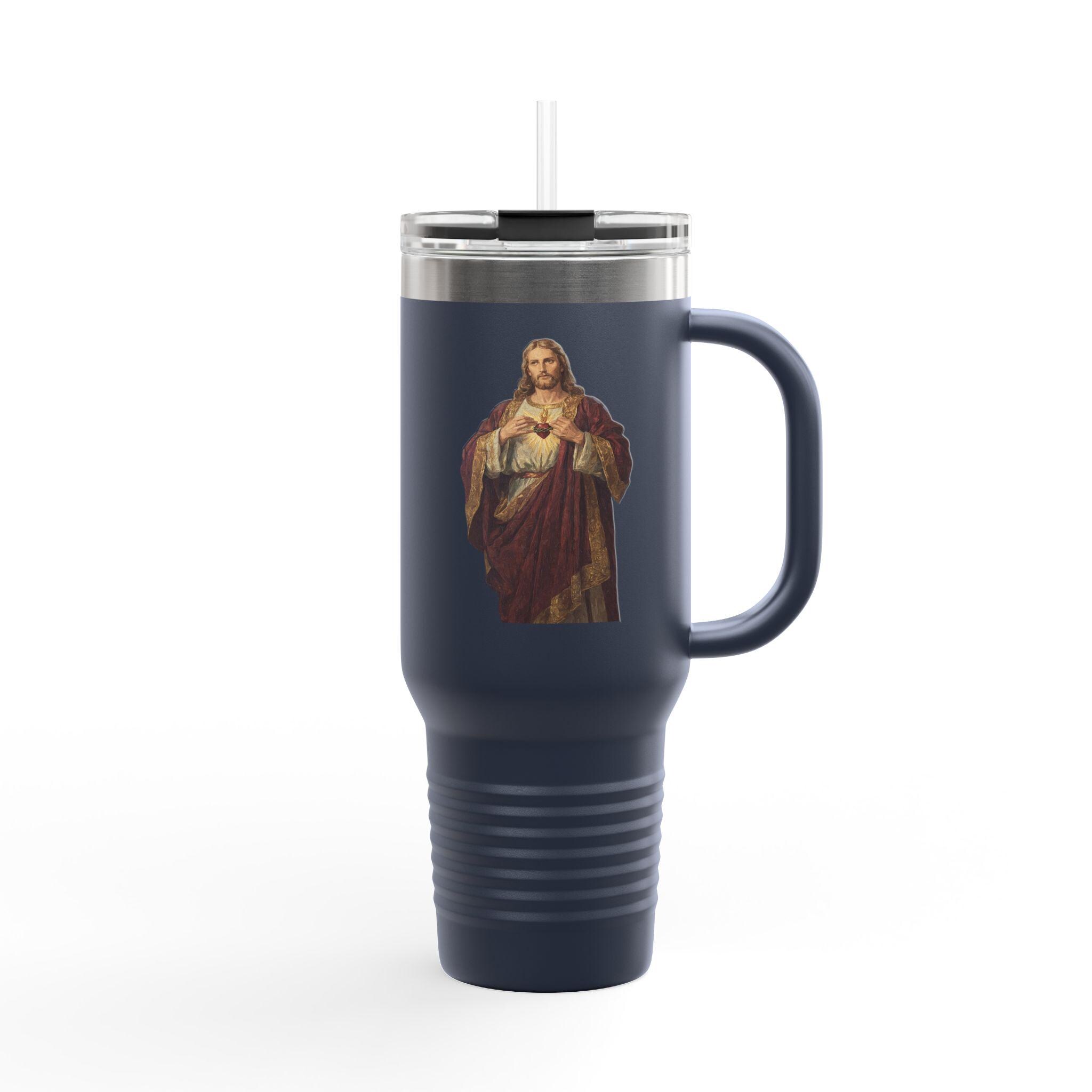Sacred Heart of Jesus Catholic Christian Coffee Cup, Catholic Travel ...