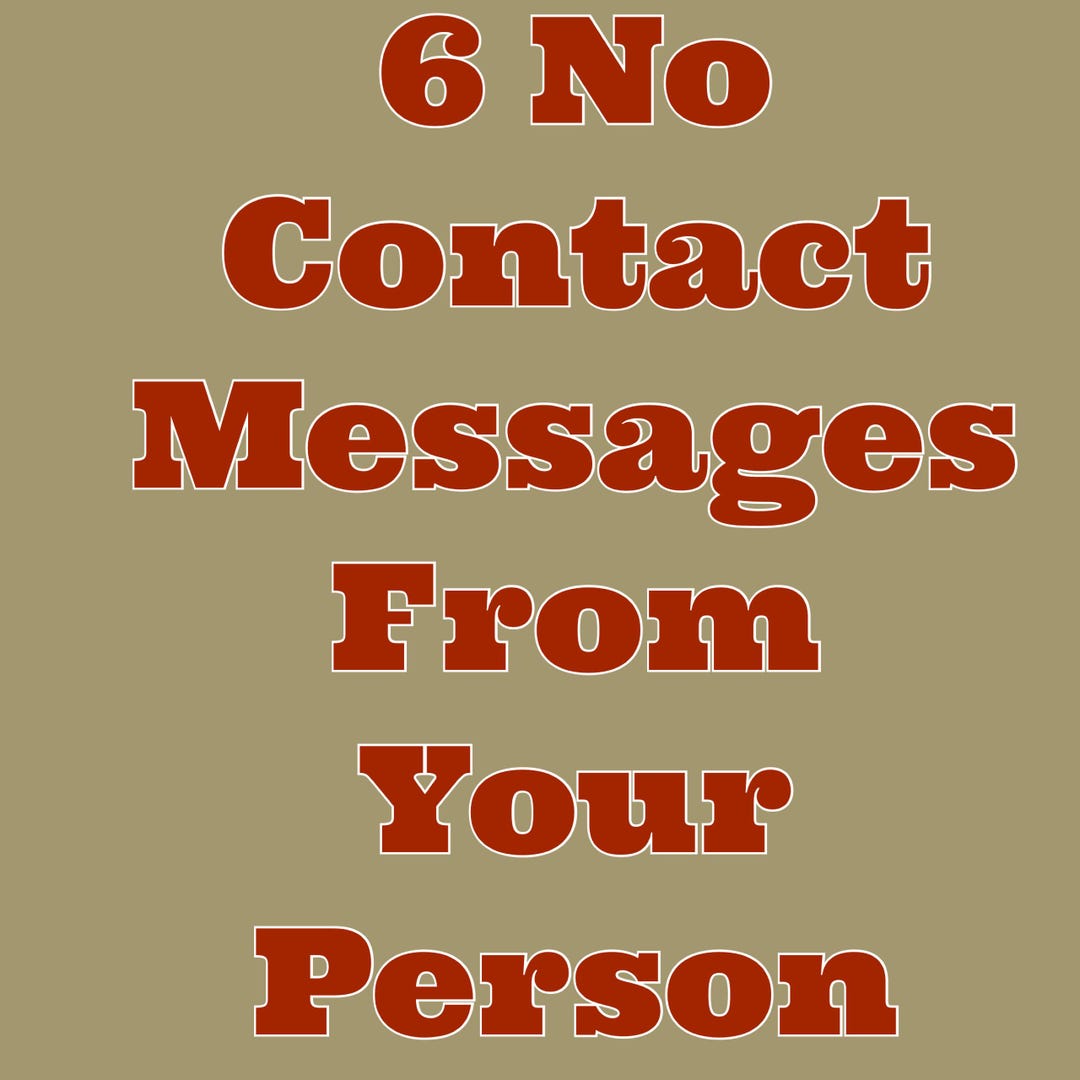 6 Separation Messages From Your Person - Etsy
