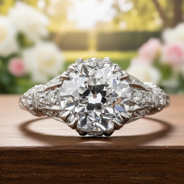 Antique Moissanite - Etsy