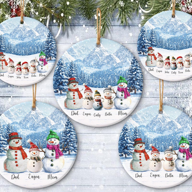 Snowman Ornament - Etsy
