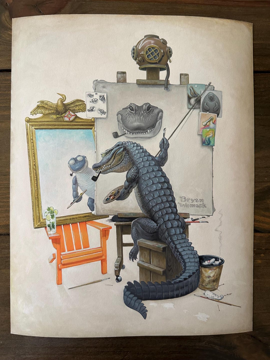 Triple Self-portrait - Etsy