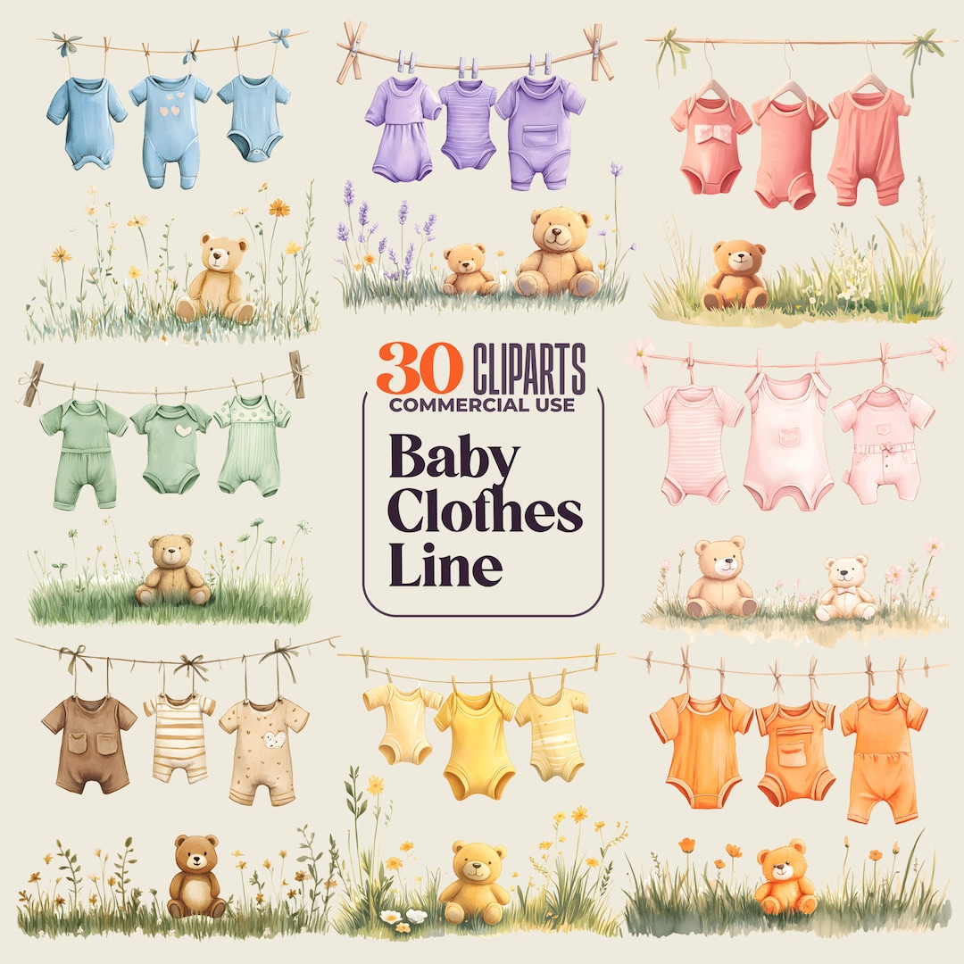 Baby Clothes Line - First Christmas | Baby Shower Decoration and ...