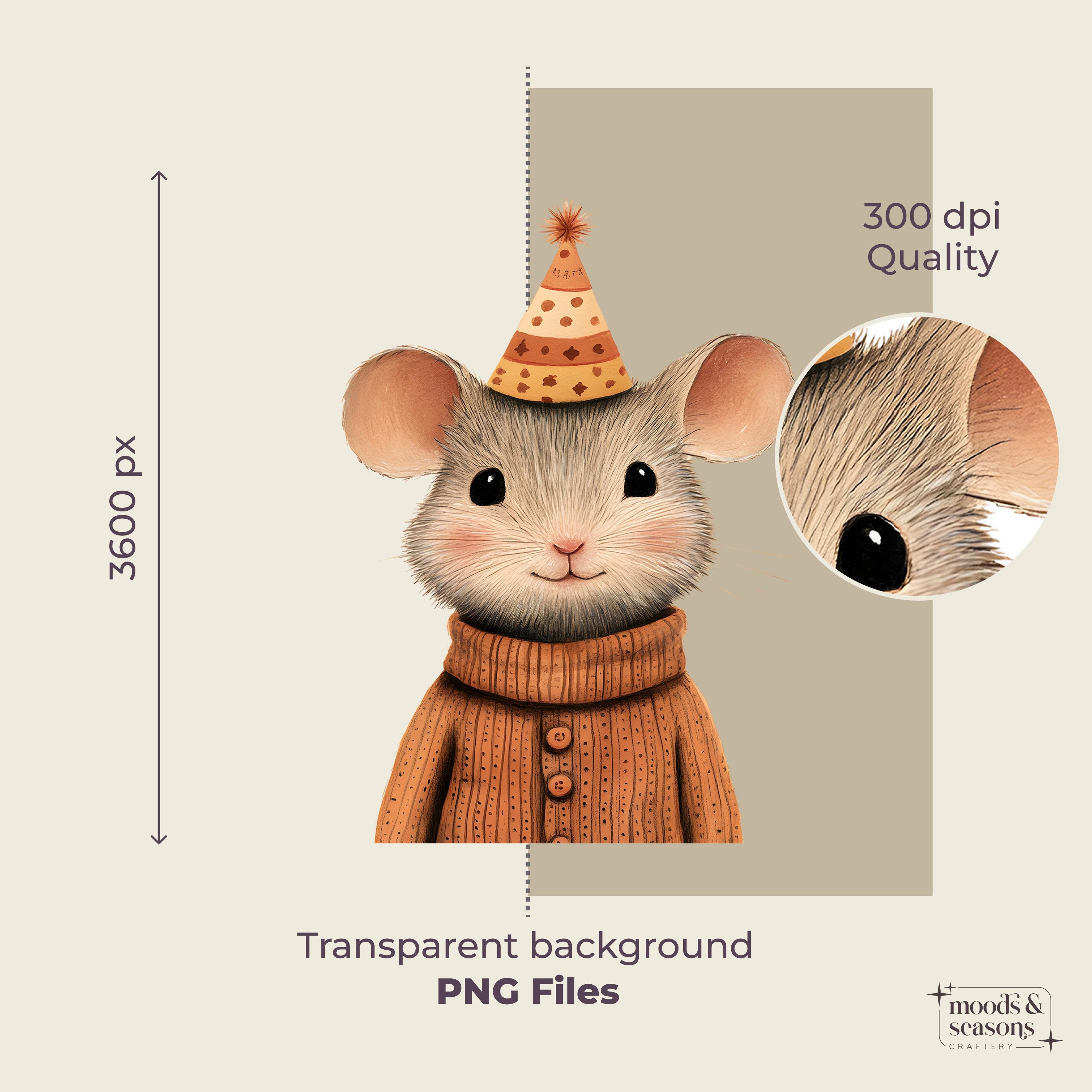 24 Festive Woodland Animals - 300 DPI Png - Winter Forest Creature ...