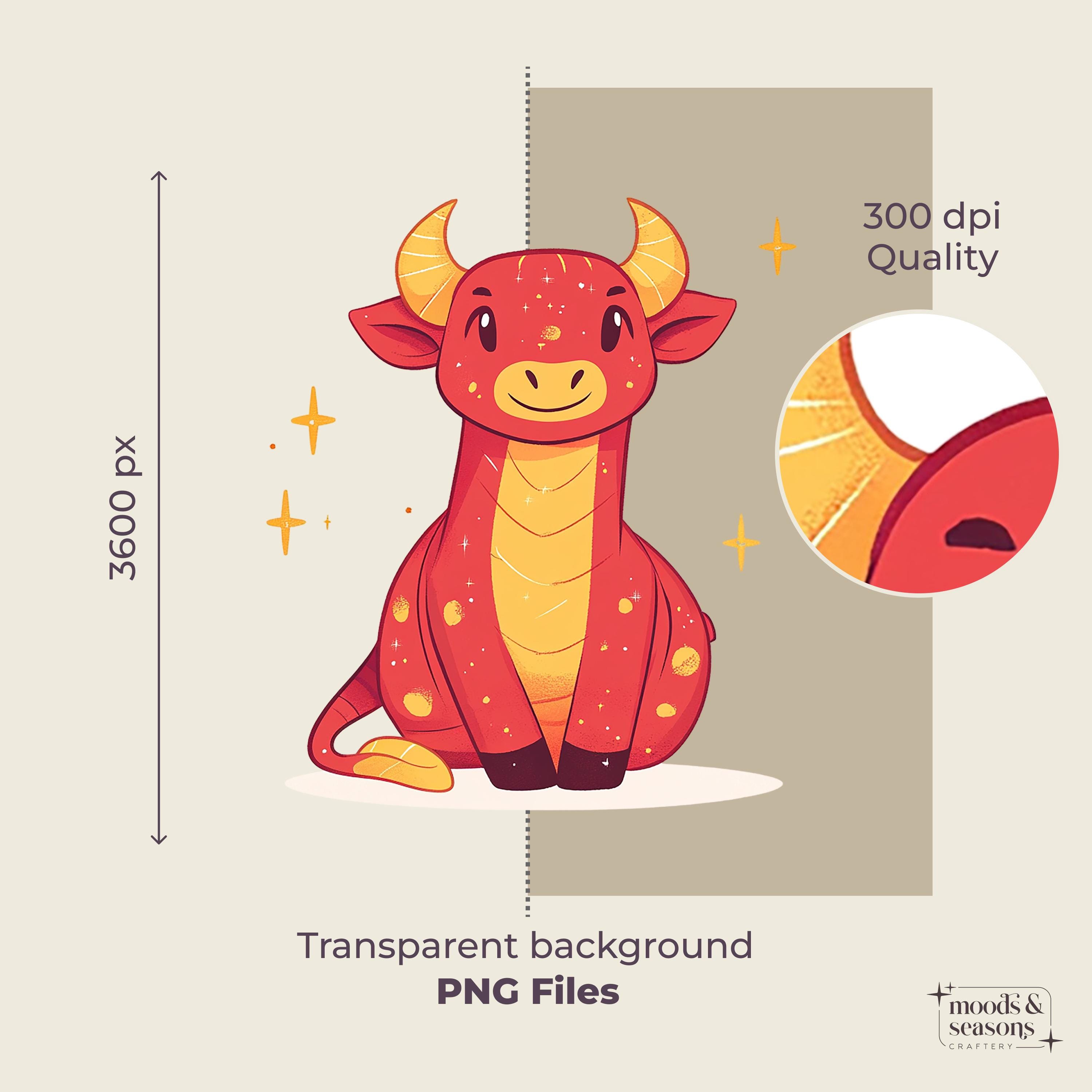 Chinese New Year Clipart – Zodiac Animals, Red and Gold (digital ...