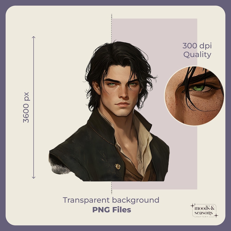 Quicksilver Novel Clipart Set – Fantasy Characters and Patterns ...