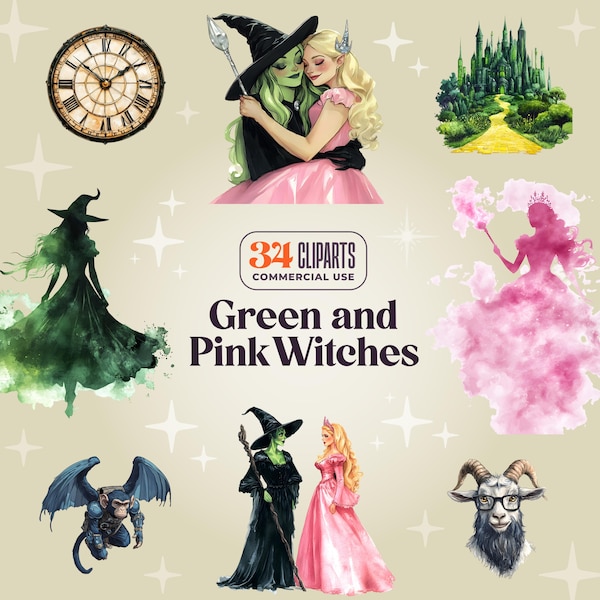 Elphaba Glinda Silhouette Svg - Etsy