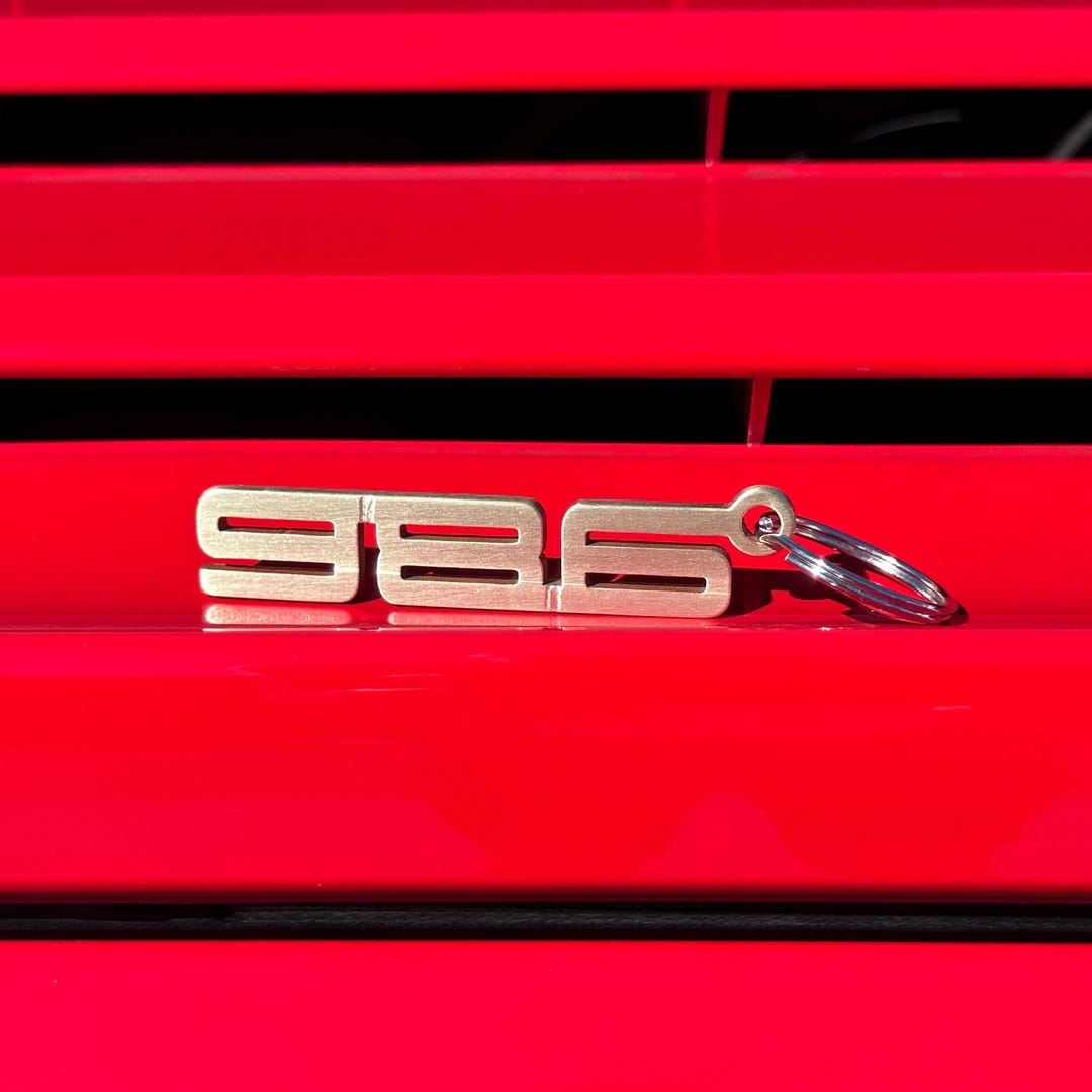 986 Porsche Style Keychain - Etsy
