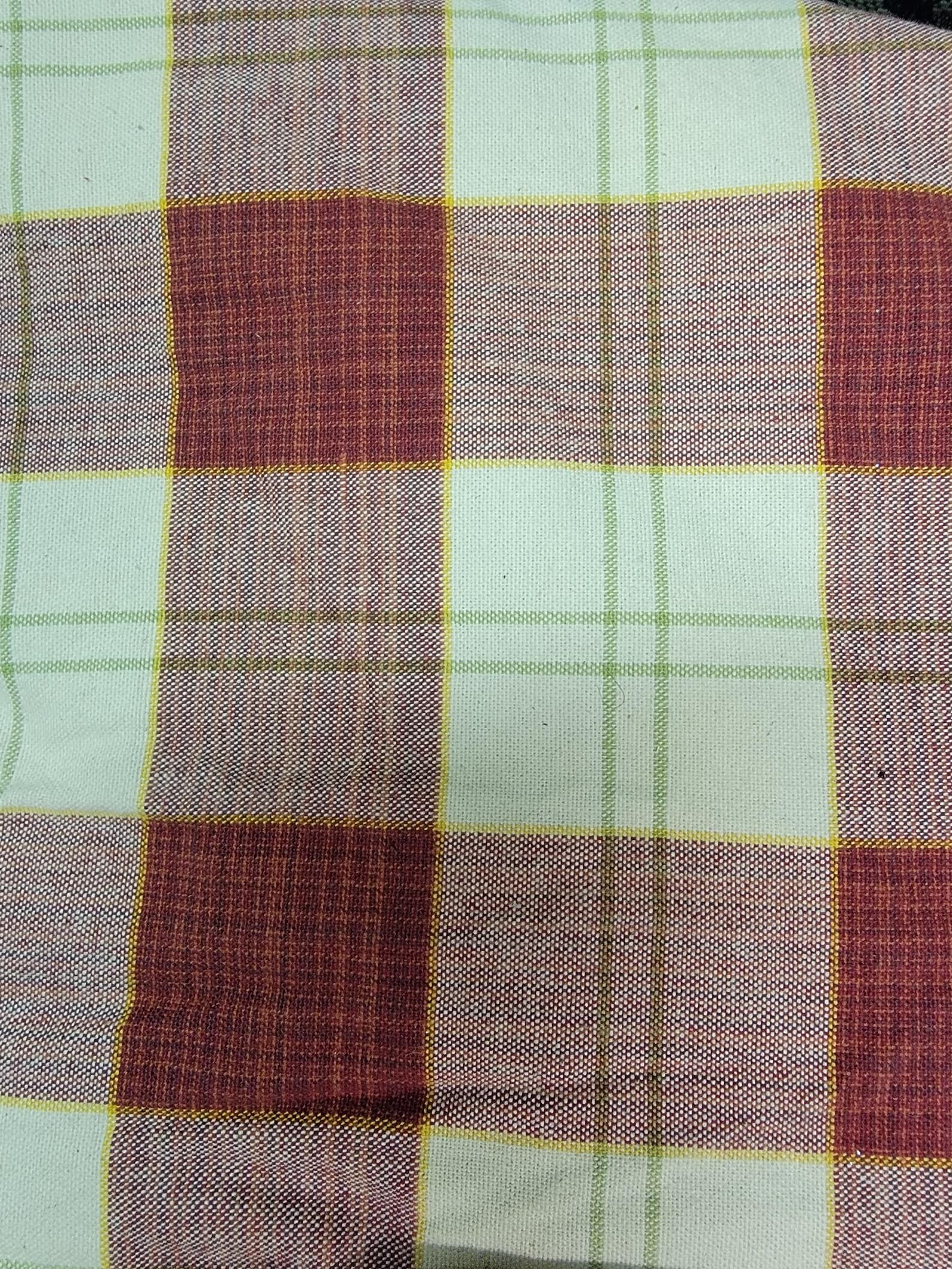 Burgundy Plaid Fabric - Etsy