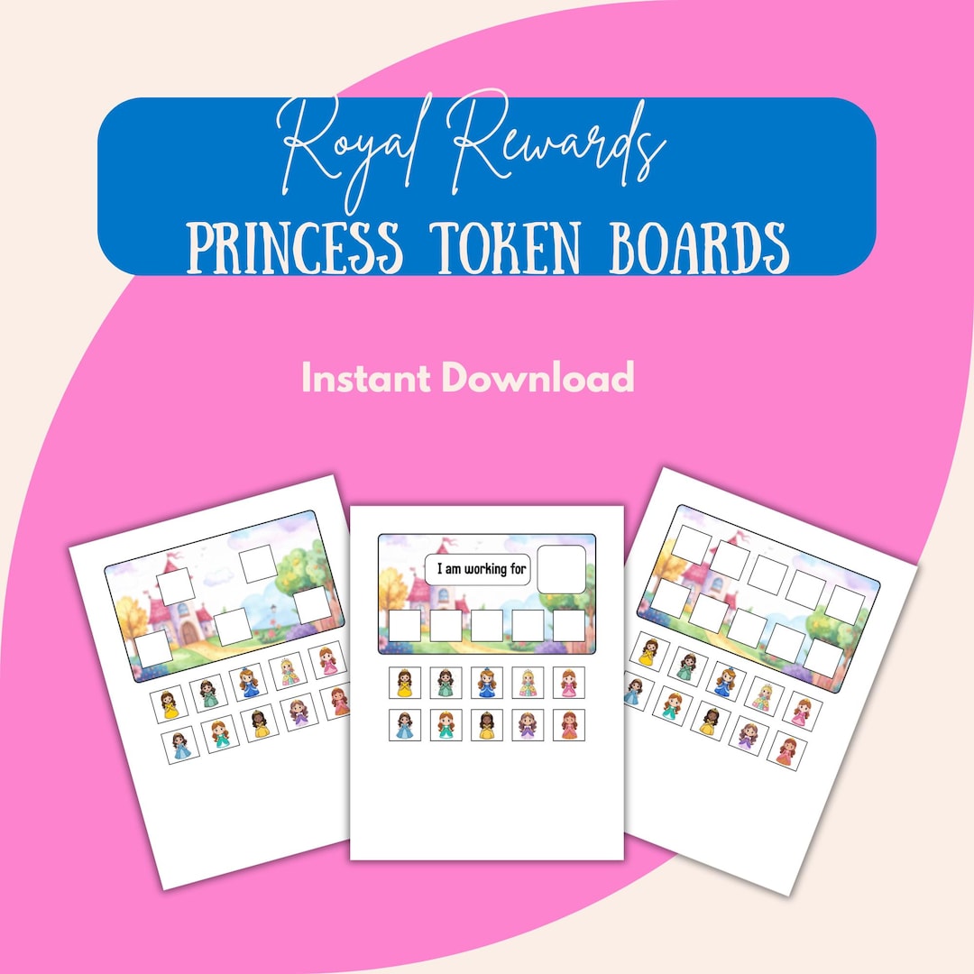 Princess Token Board for ABA Special Education and Speech Therapy ...