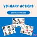 VB-MAPP Action Verb Flashcards | ABA Visual Aids (printable Pdf) - Etsy