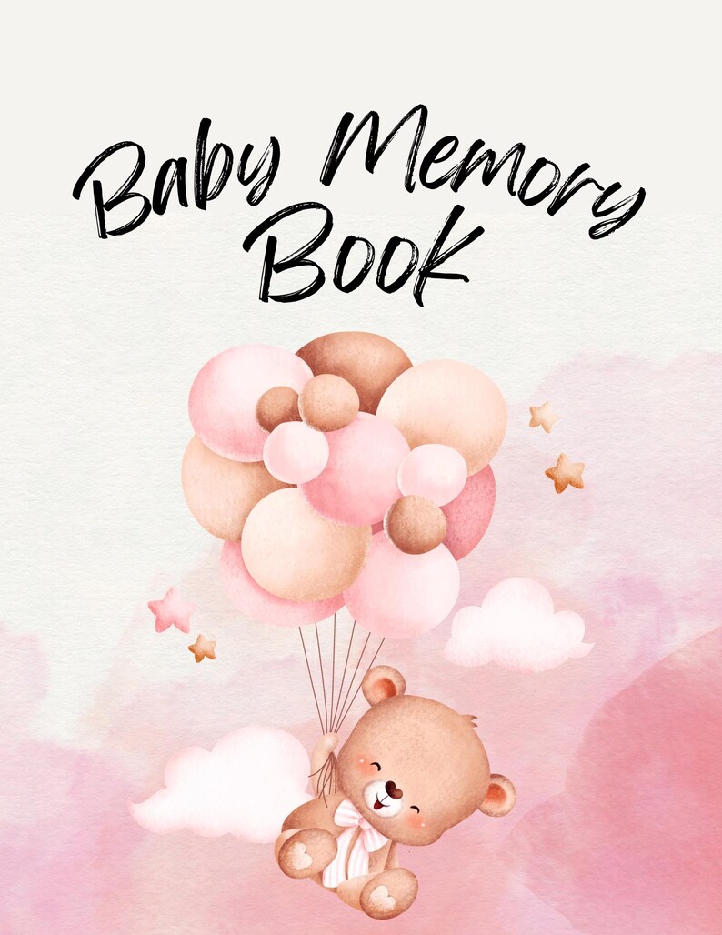 Baby's First Memory Book Printable 64 Pages Digital Baby Memory Book ...