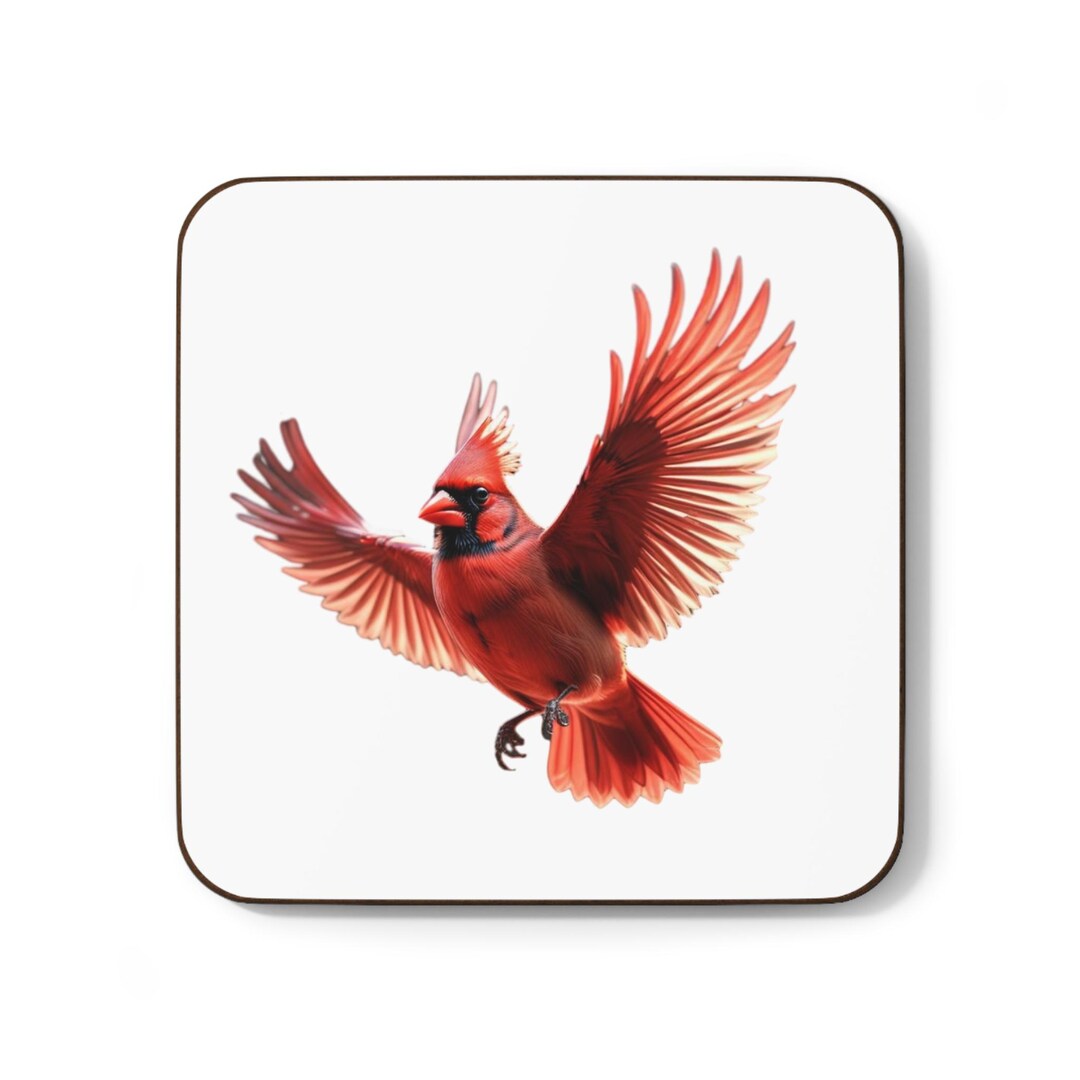 Cardinal Hardboard Back Coaster ONE COASTER Bird Watcher - Etsy