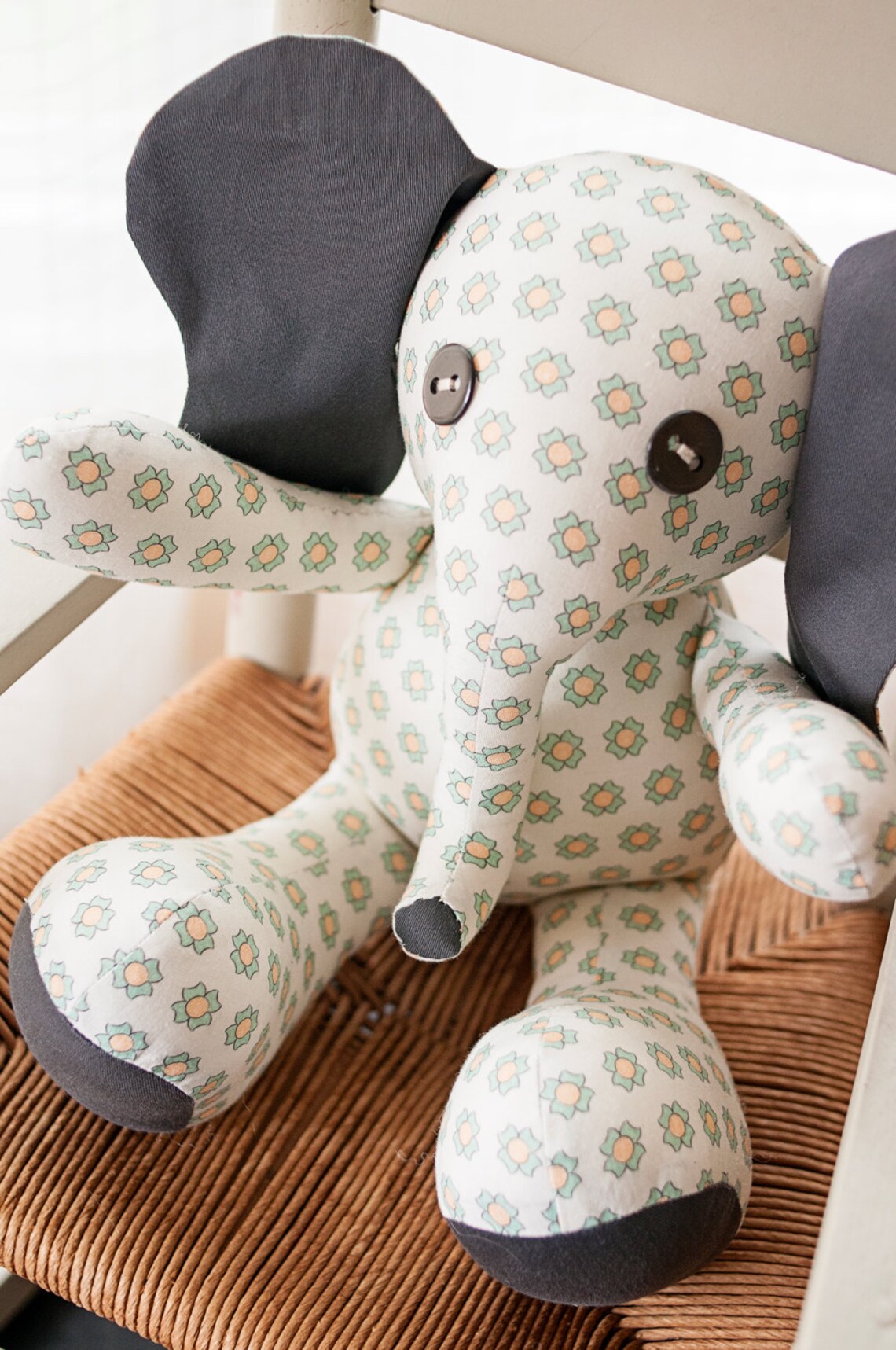 Flora Elephant Stuffed Animal Sewing Pattern - Etsy