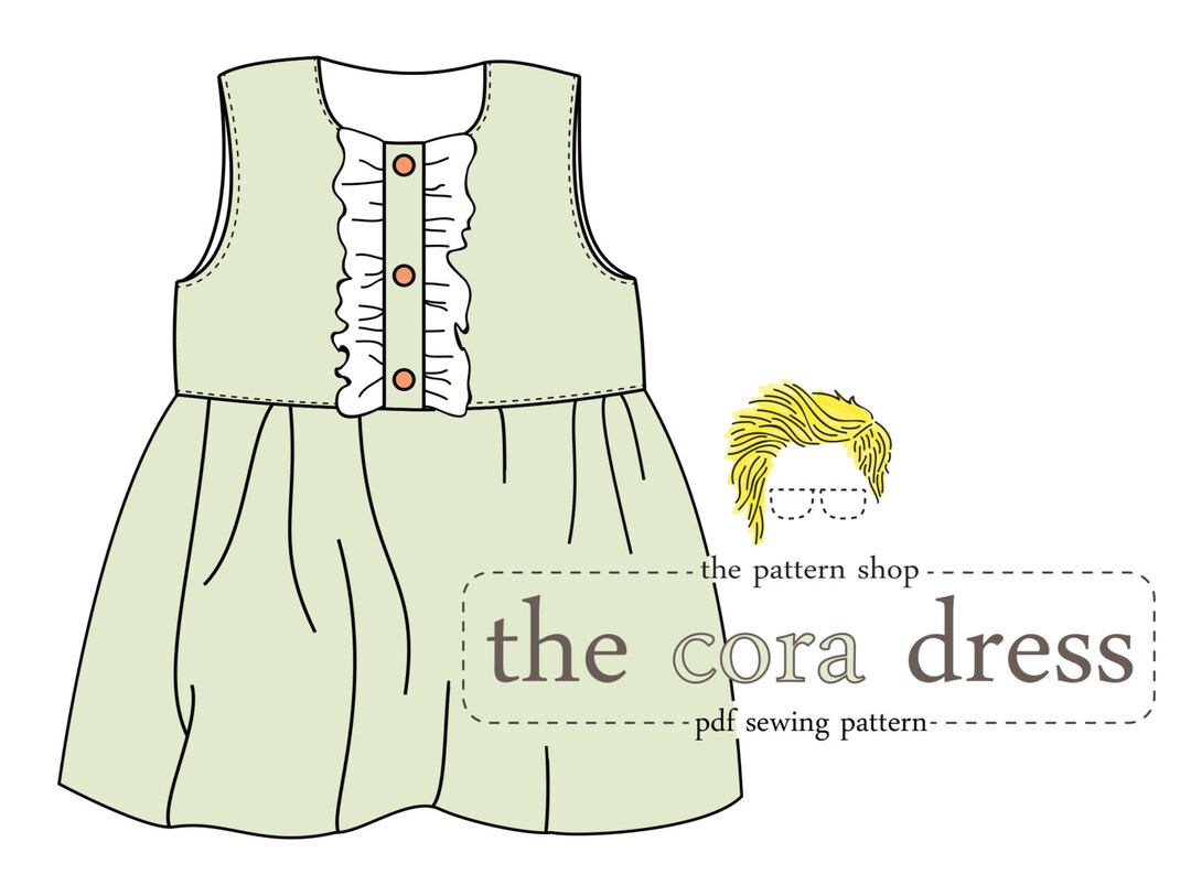The Cora Dress PDF Sewing Pattern - Etsy
