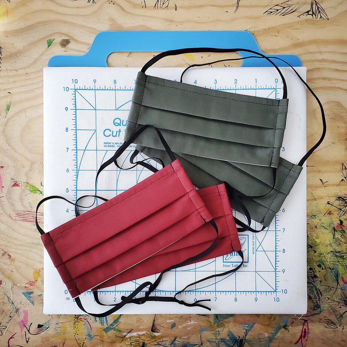 Pleated Face Mask Sewing Pattern - Etsy