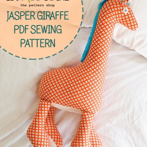 Stuffed Animal Sewing Pattern Set | Giraffe | Elephant | Lion | Hippo ...